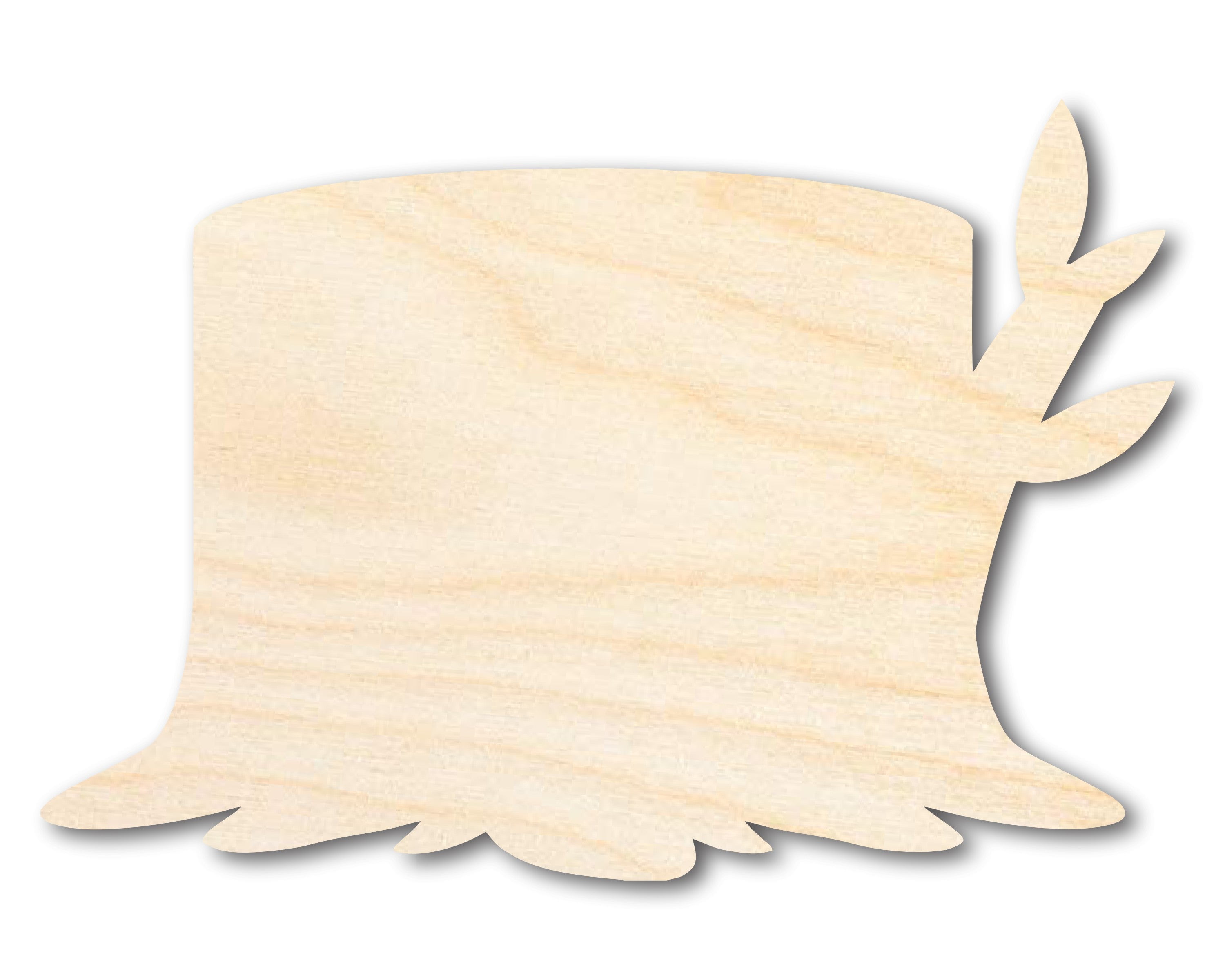 Unfinished Wood Wooden Stump Shape | DIY Craft Cutout | up to 46" DIY ...