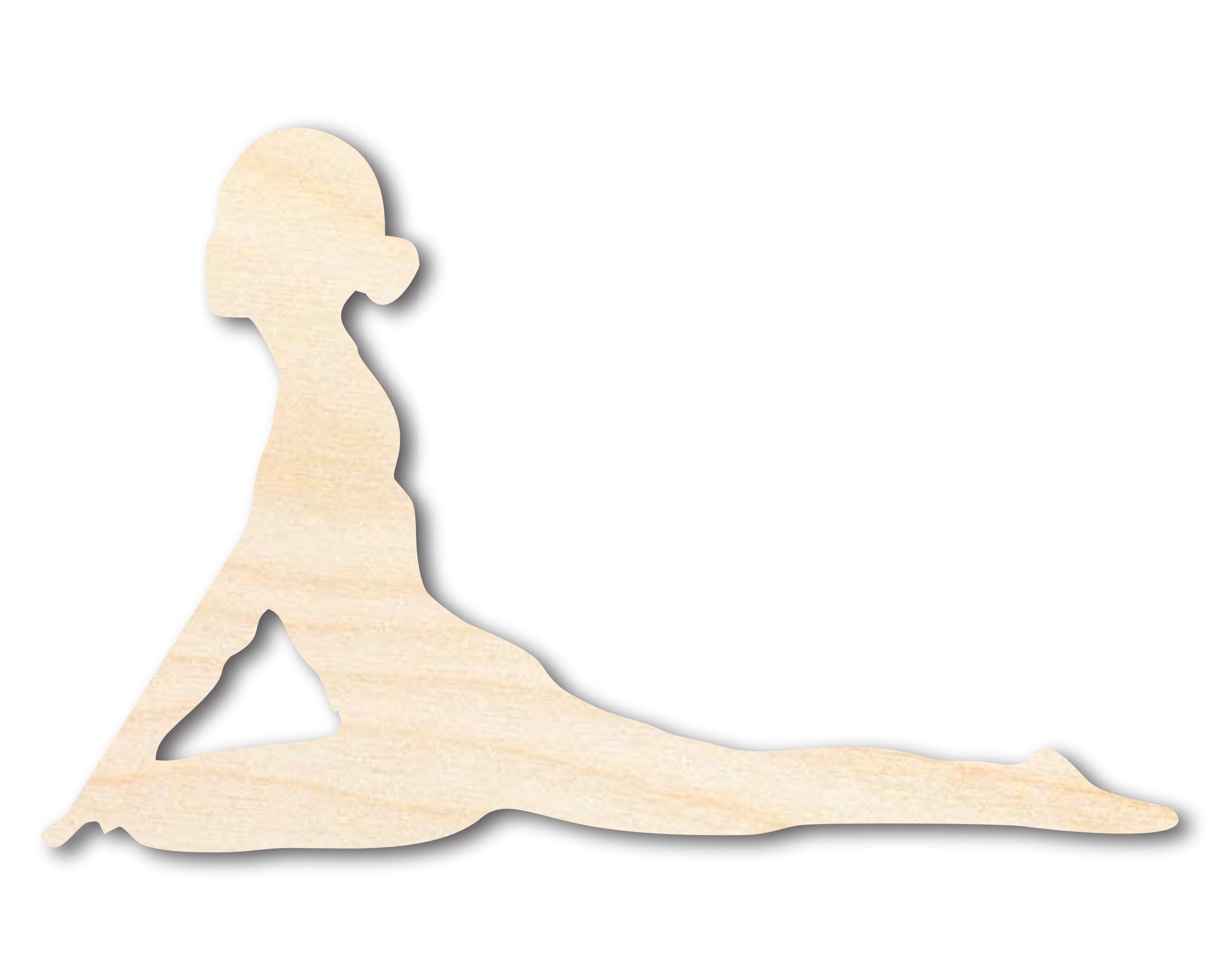 Unfinished Wood Yoga Pigeon Pose Shape | DIY Craft Cutout | up to 46 ...