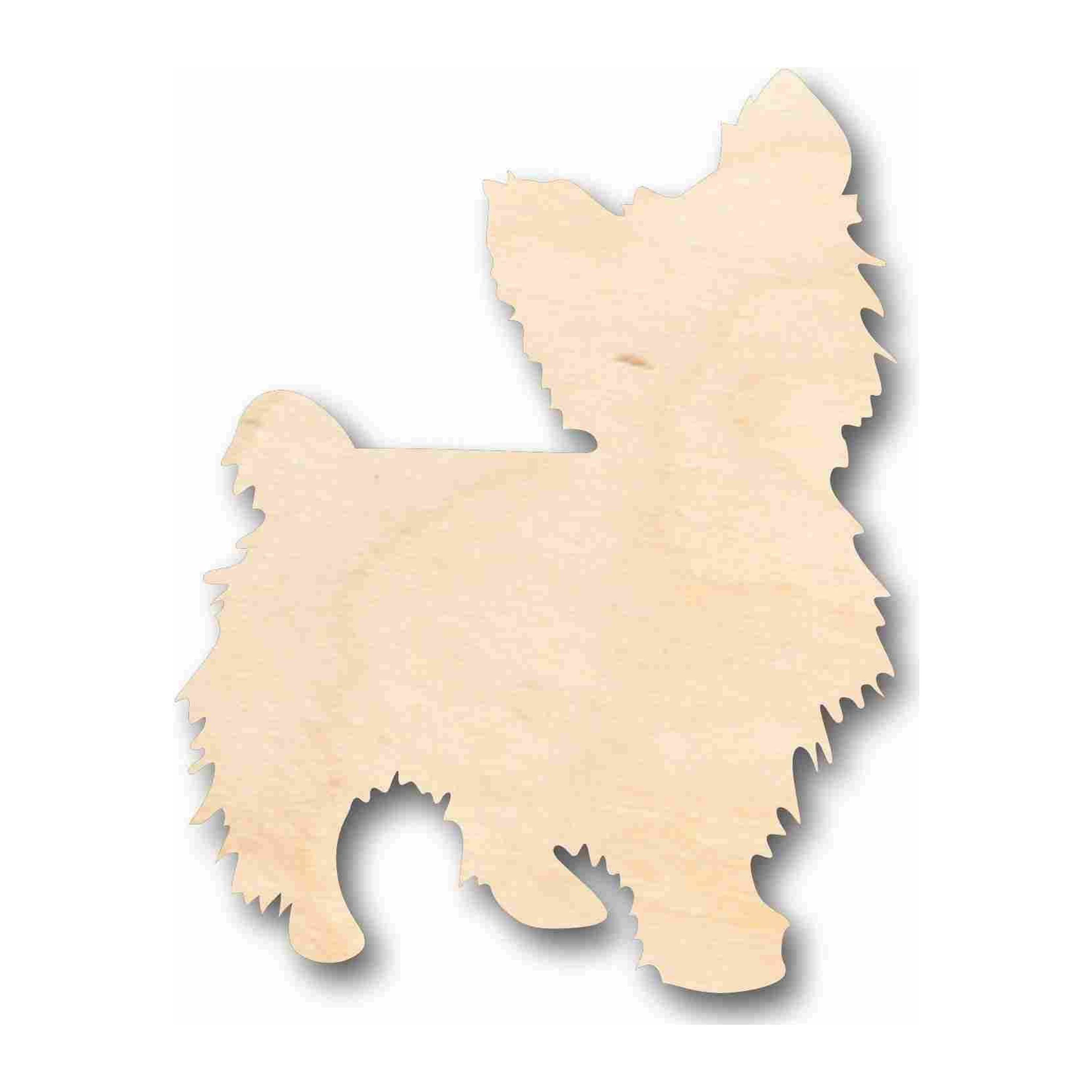 Unfinished Wood Yorkie Silhouette - Craft- up to 46" DIY 12" / 3/4 ...