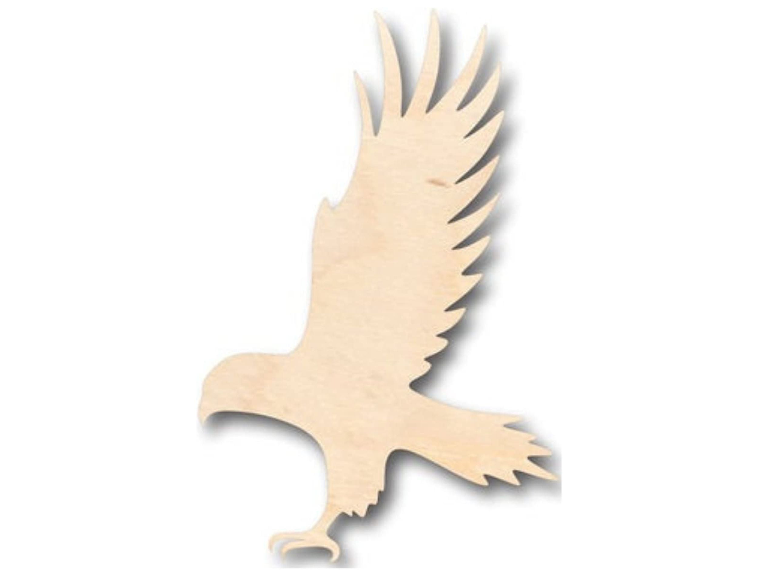 Unfinished Wood for Crafts EC36 - Wooden Hawk Shape - Animal - Wildlife ...
