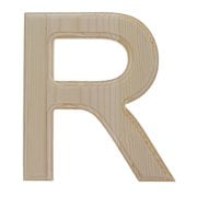 BestPysanky Unfinished Wooden Arial Font Letter R (6.25 Inches ...