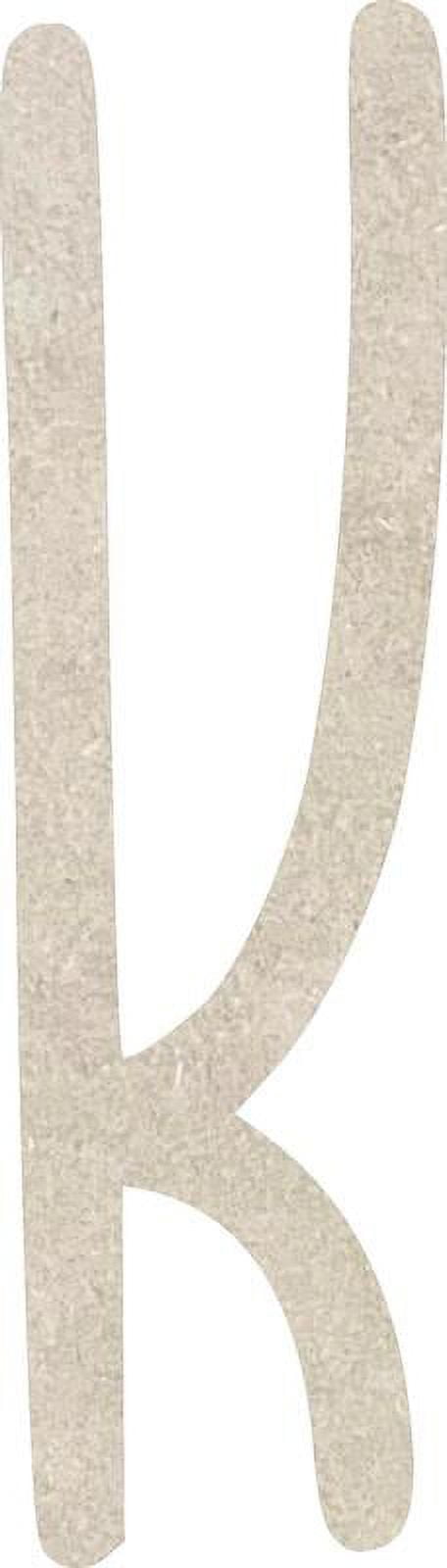 Unfinished Wooden Craft Letter K, Blank Wood 10'' Tall DIY A-Z Letter ...