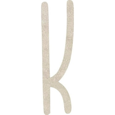 Unpainted Wooden Craft Letter K, Wall 10'' Tall Unfinished Wood Letter ...