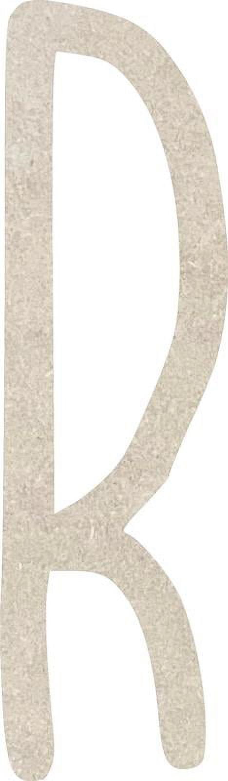 Unfinished Wooden Craft Letter R, Blank Wood 10'' Tall DIY A-Z Letter ...