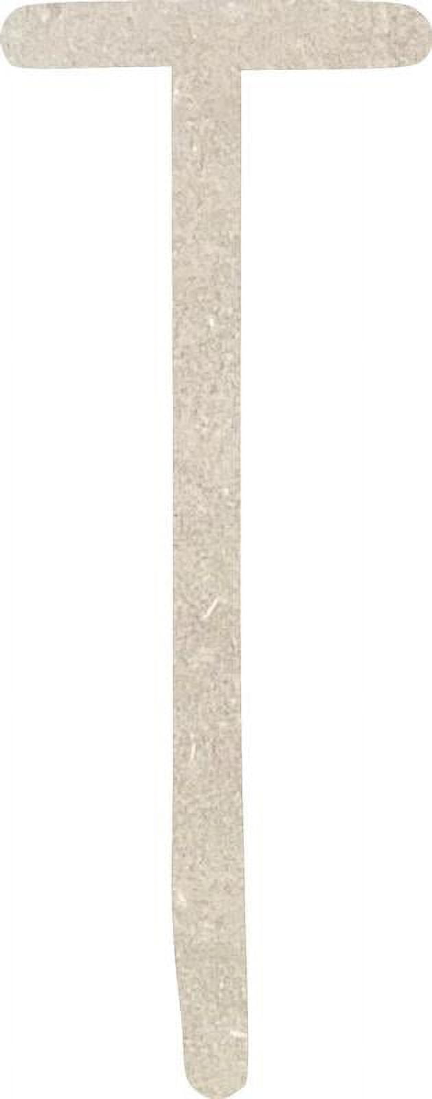 Unfinished Wooden Craft Letter T, Blank Wood 10'' Tall DIY A-Z Letter ...