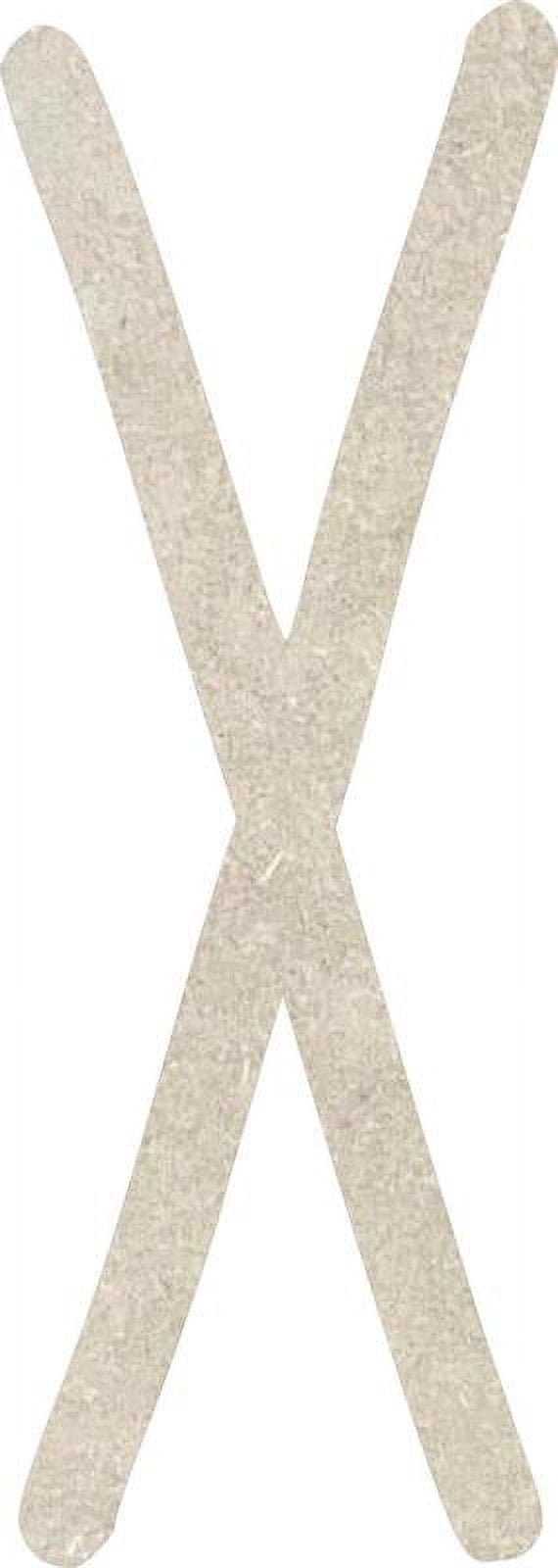 Unfinished Wooden Craft Letter X, Blank Wood 18'' Tall DIY A-Z Letter ...
