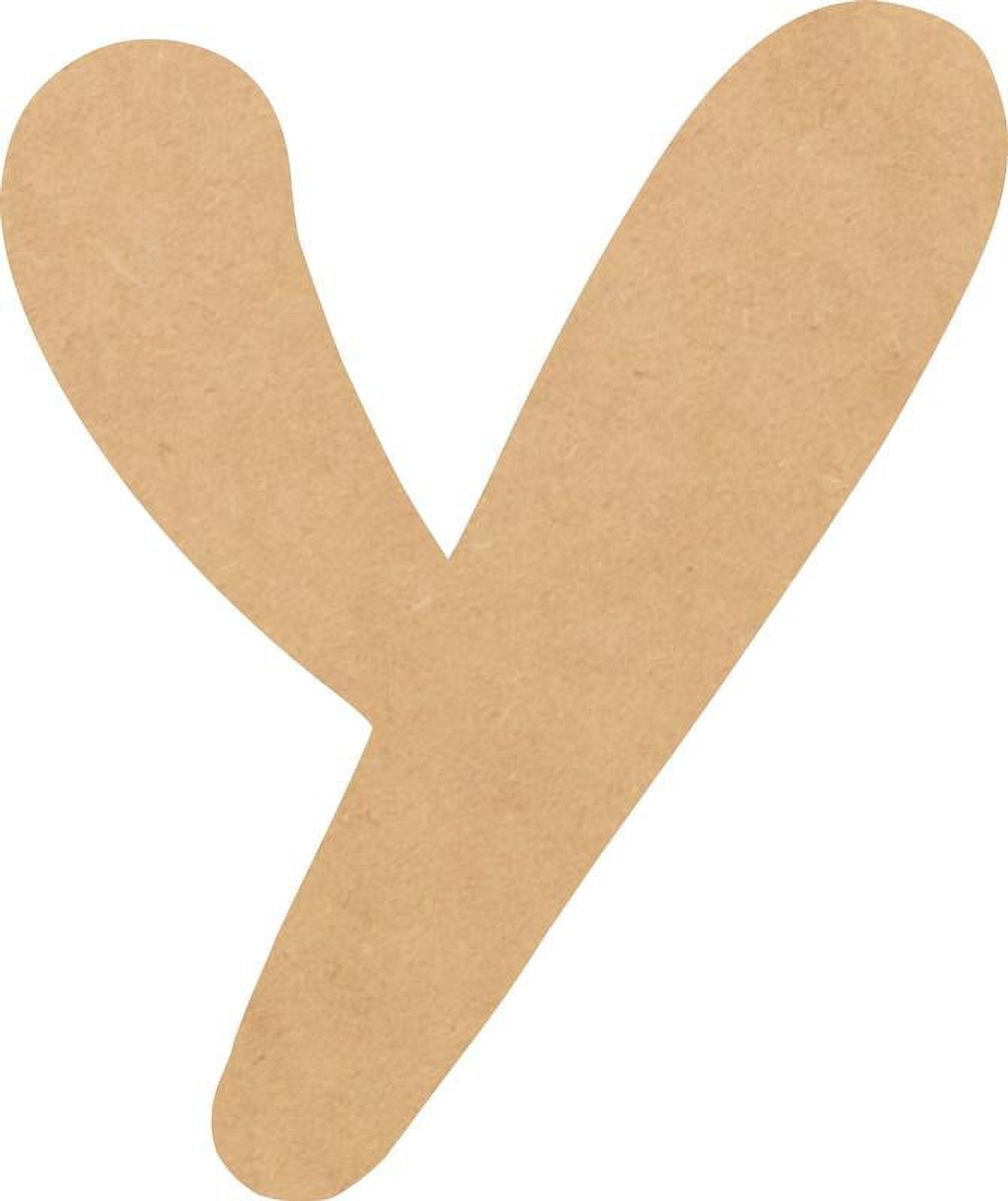 Unfinished Wooden Craft Letter Y, Blank Wood 14'' Tall DIY A-Z Letter ...