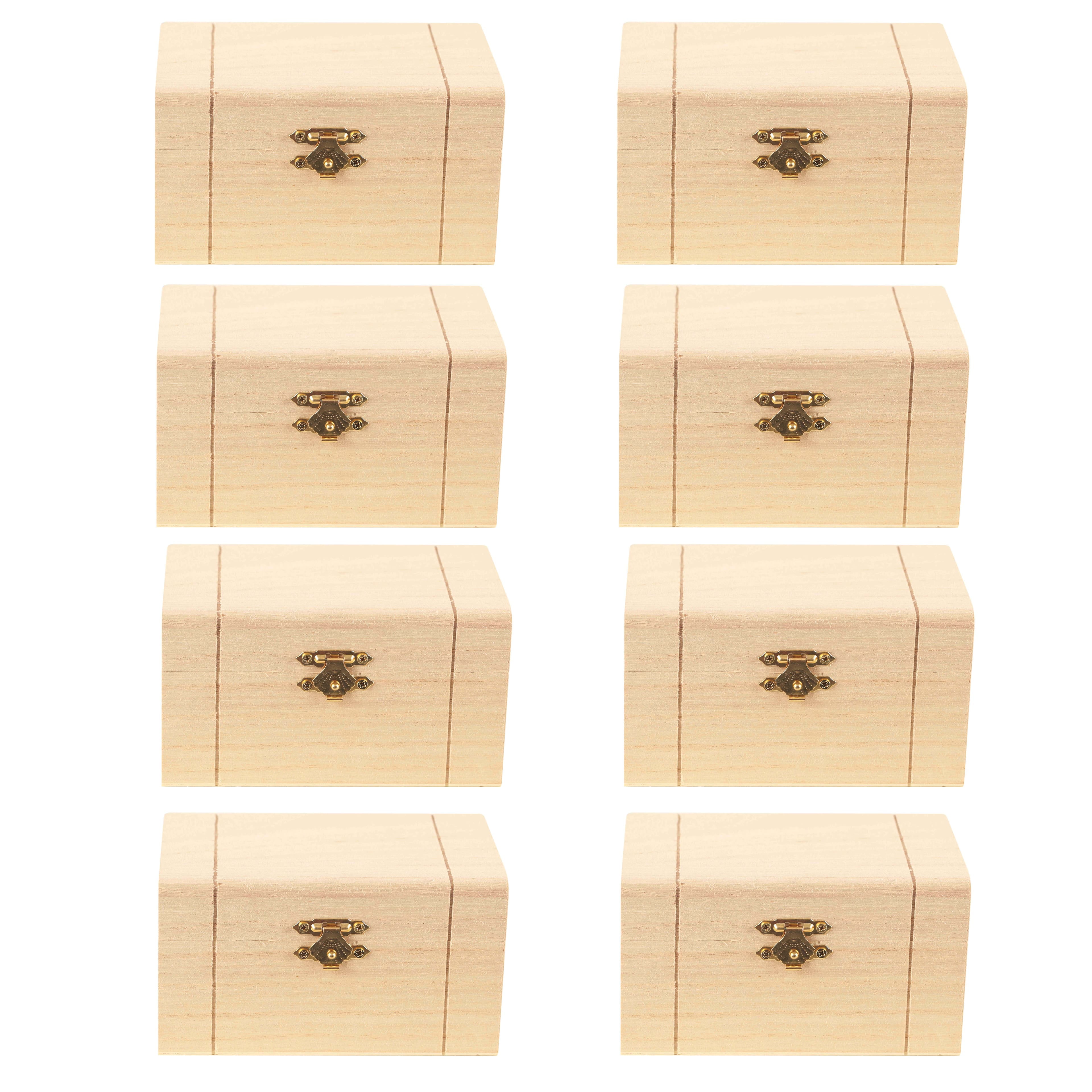 Unfinished Wooden Hinged Box by Make Market - Ready-To-Decorate Wood ...