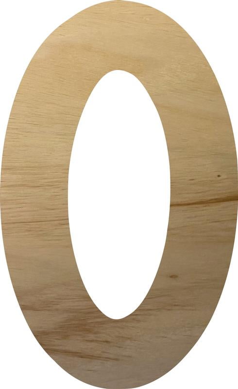 Unfinished Wooden Kids Letter O, Rawles Alphabet 4'' Small Craft Letter ...
