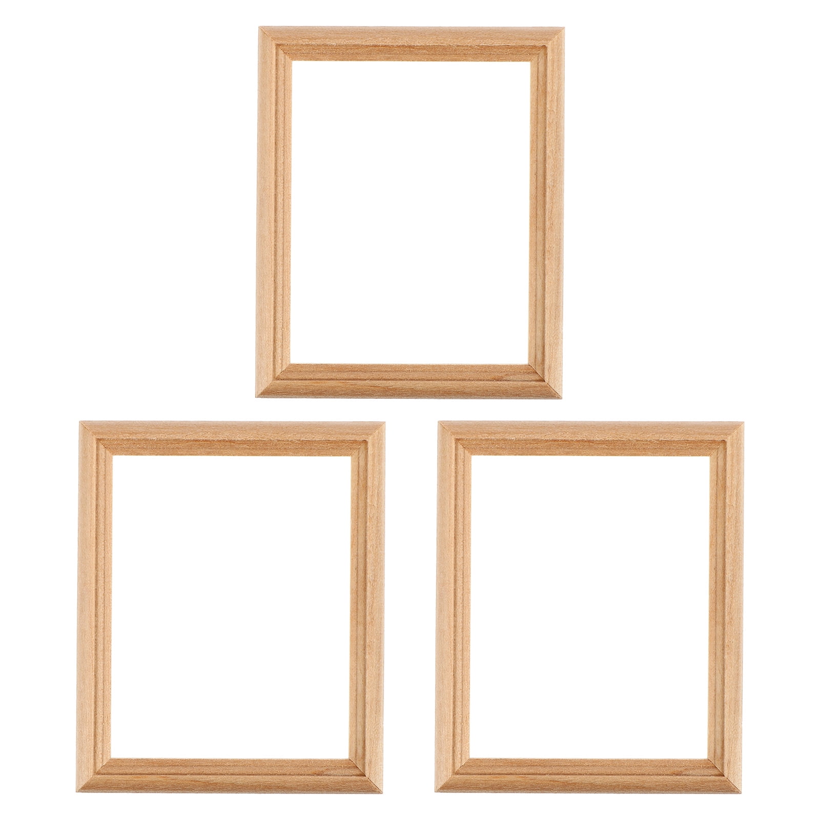 Unfinished Wooden Miniature House Frames for Photos and Props - Walmart.com