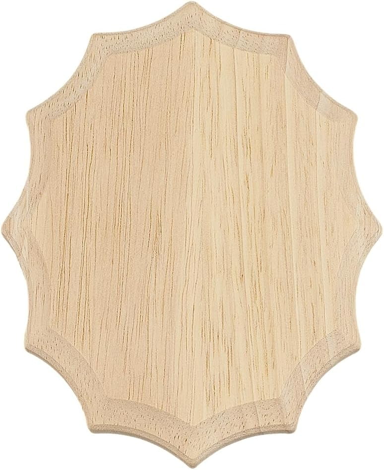 Unfinished Wooden Plaque 6x4.8x0.6 inch Wood Oval Plaque Oval Plaque ...