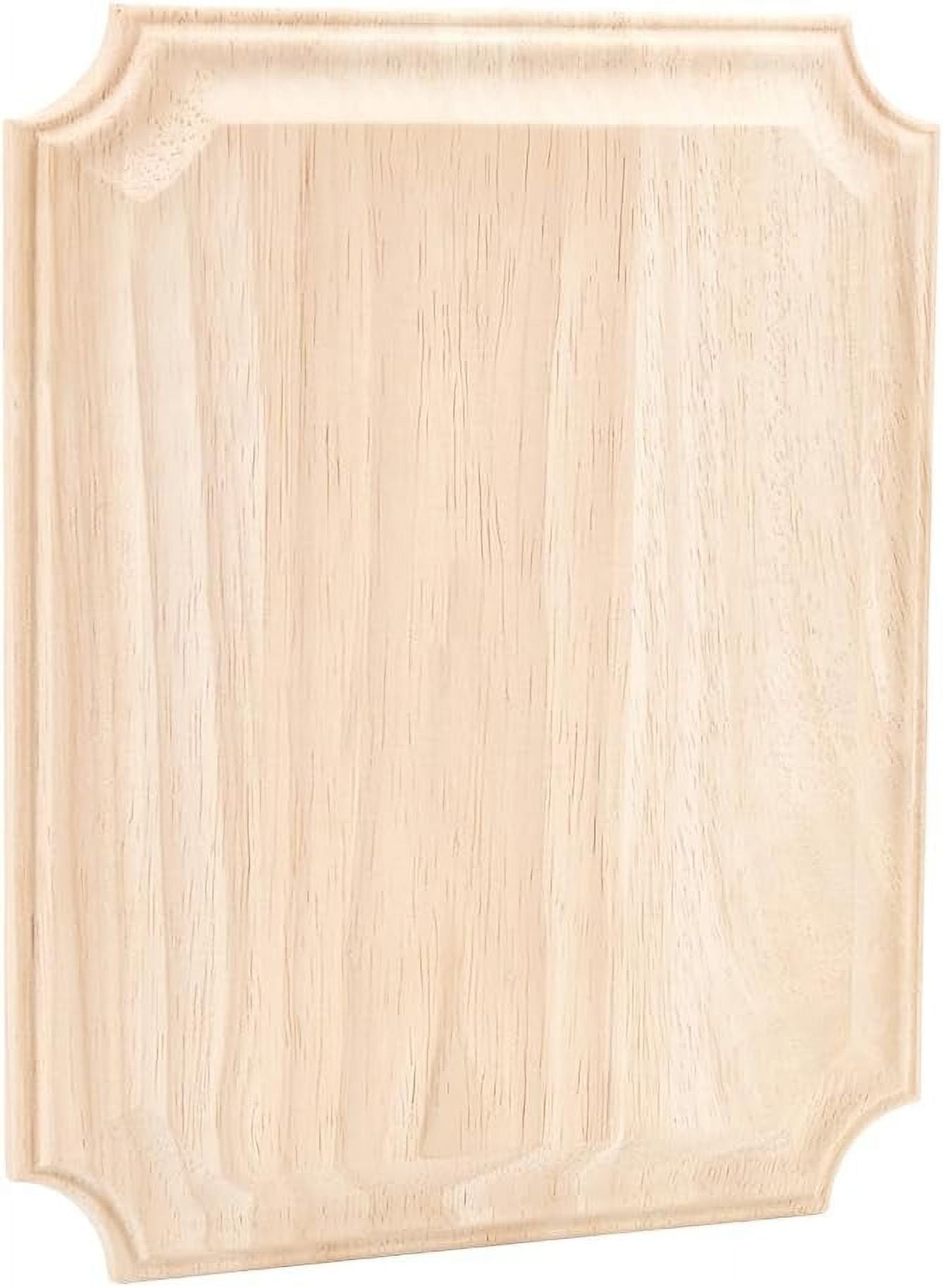 Unfinished Wooden Plaque Natural Wood Plaque 9.8x7.87x0.6inch Rectangle ...