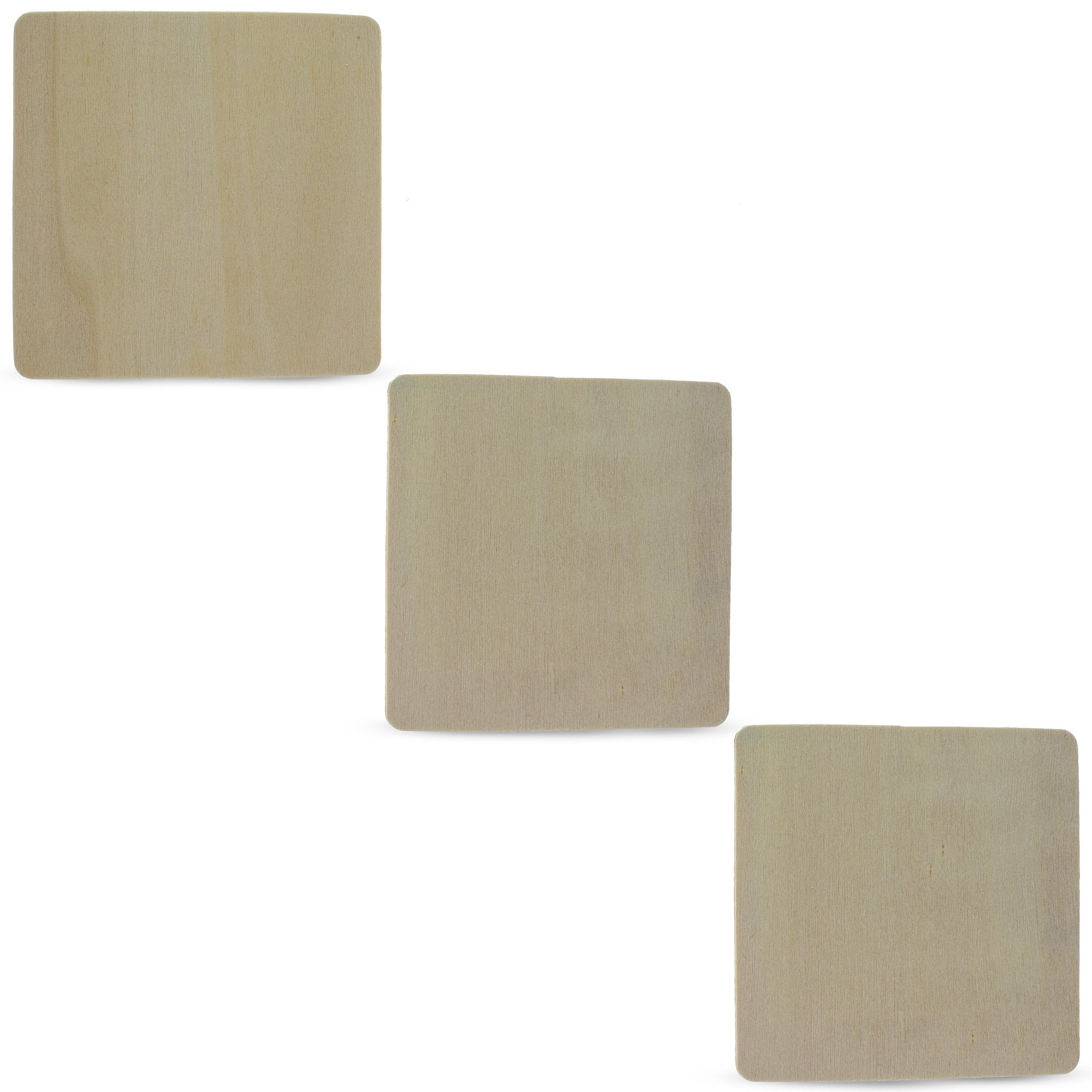 Unfinished Wooden Square Shapes Cutouts DIY Crafts 4 Inches - Walmart.com
