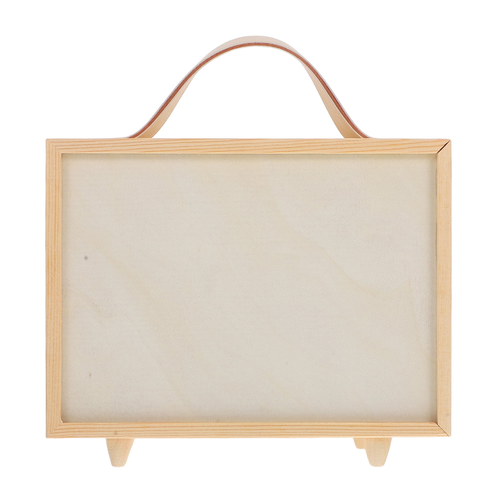 Unfinished Wooden Storage Box With Handle And Slide Lid Rustic Keepsake ...