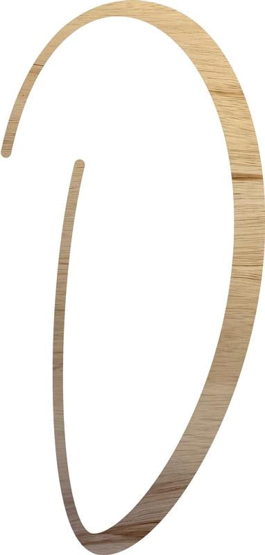 Unfinshed Wooden Craft Letter D, Blank Wood 8'' Tall Alphabet A-Z ...
