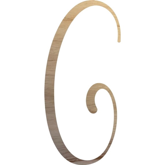 Unfinshed Wooden Craft Letter G, Blank Wood 16'' Tall Alphabet A-Z ...