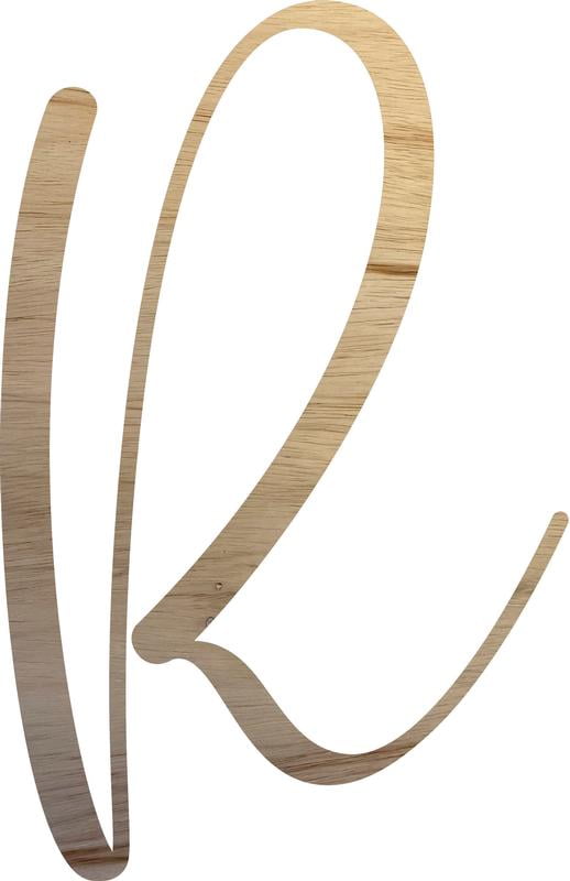 Unfinshed Wooden Craft Letter R, Blank Wood 20'' Tall Alphabet A-Z ...