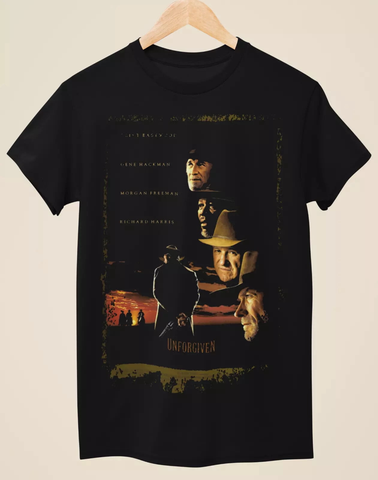 Unforgiven - Movie Poster Inspired Unisex Black T-Shirt - Walmart.com