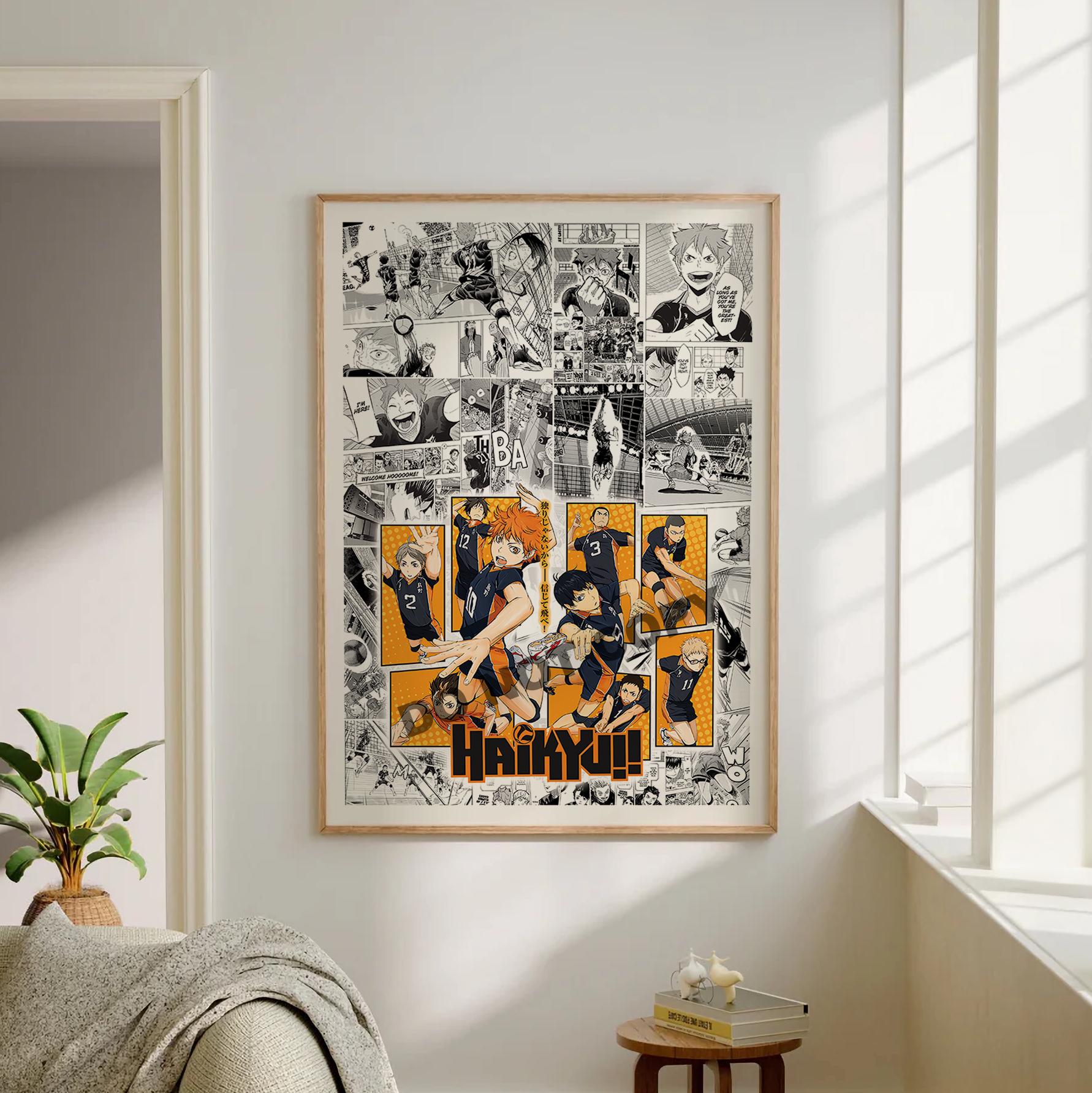 (Unframed) Anime Manga Poster - Haikyuu - Curated Manga Panels - Wall ...