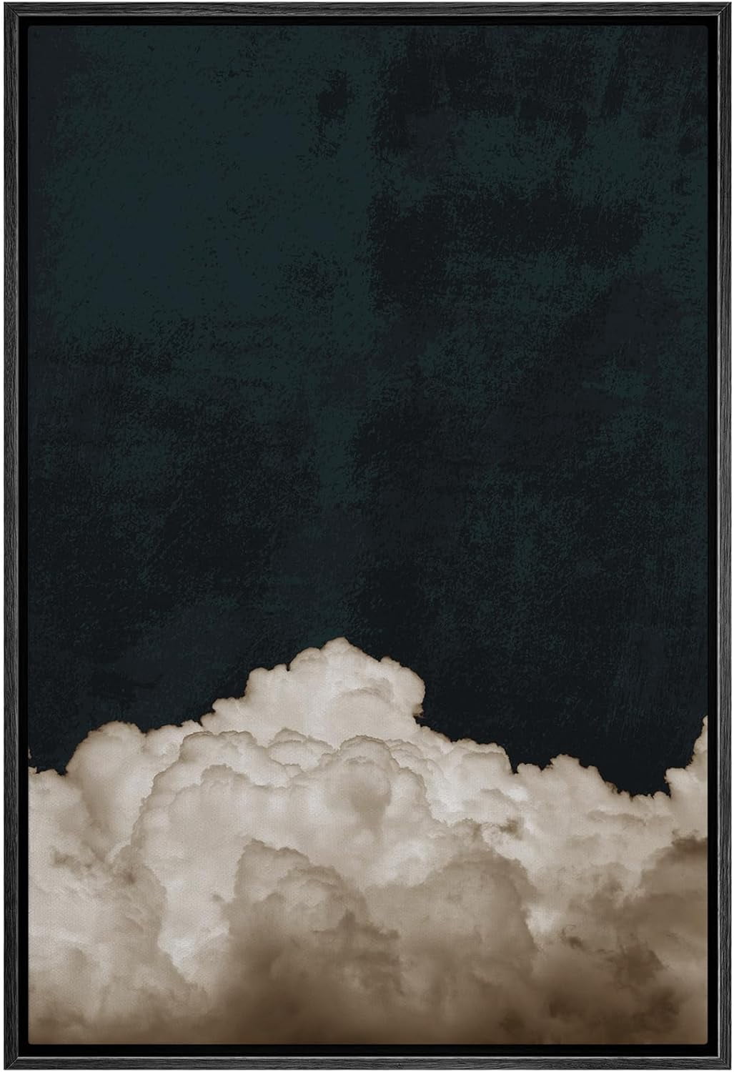 Unframed Canvas Print Wall Art Dark High Contrast Storm Clouds in Sky ...