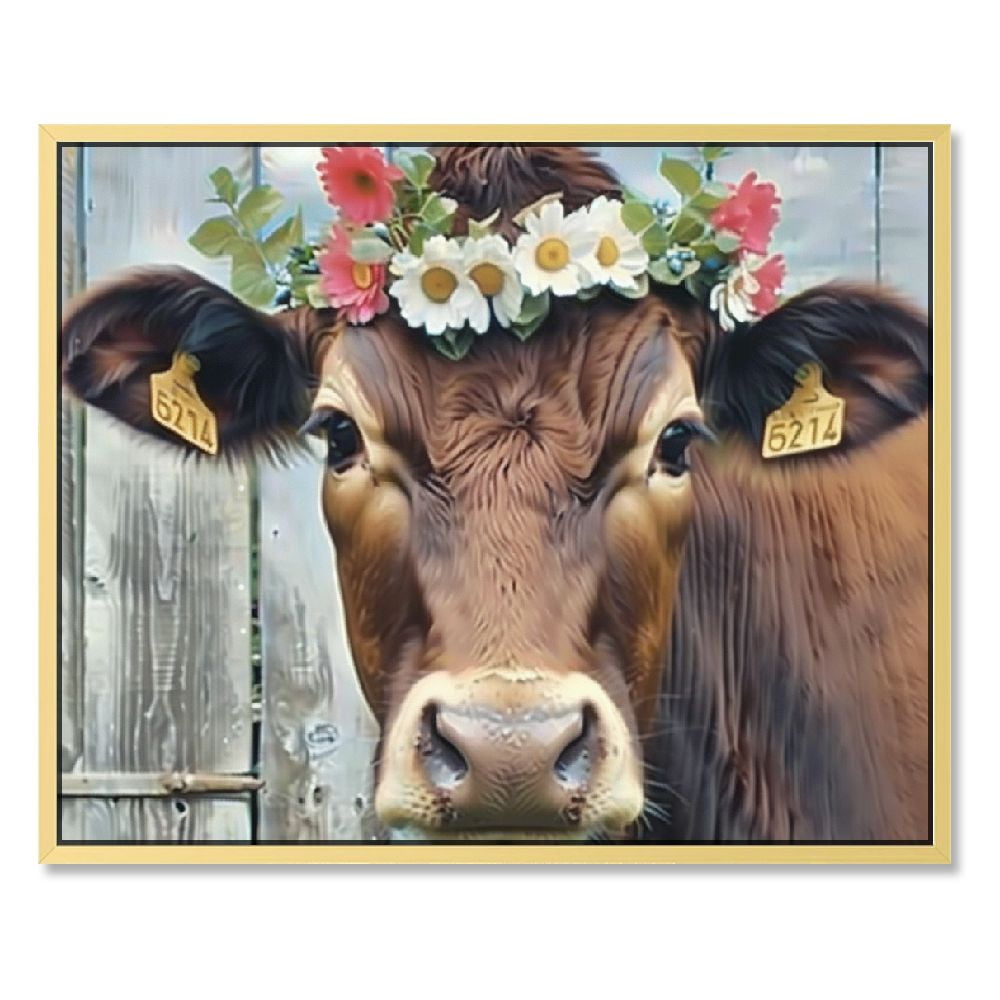 Unframed Canvas Wall Art For Bedroom Office Wall Decor,Farmhouse Cow ...
