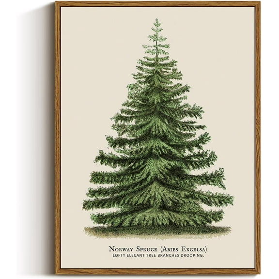 Vintage Christmas Wall Art Prints Christmas Decor Christmas Tree ...