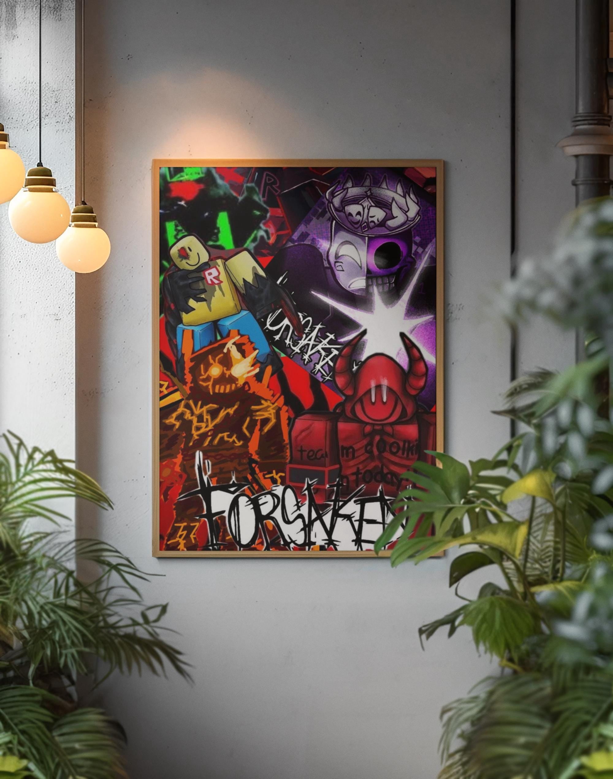 (Unframed) Forsaken Killers Poster, Roblox Forsaken Game Art, Horror ...