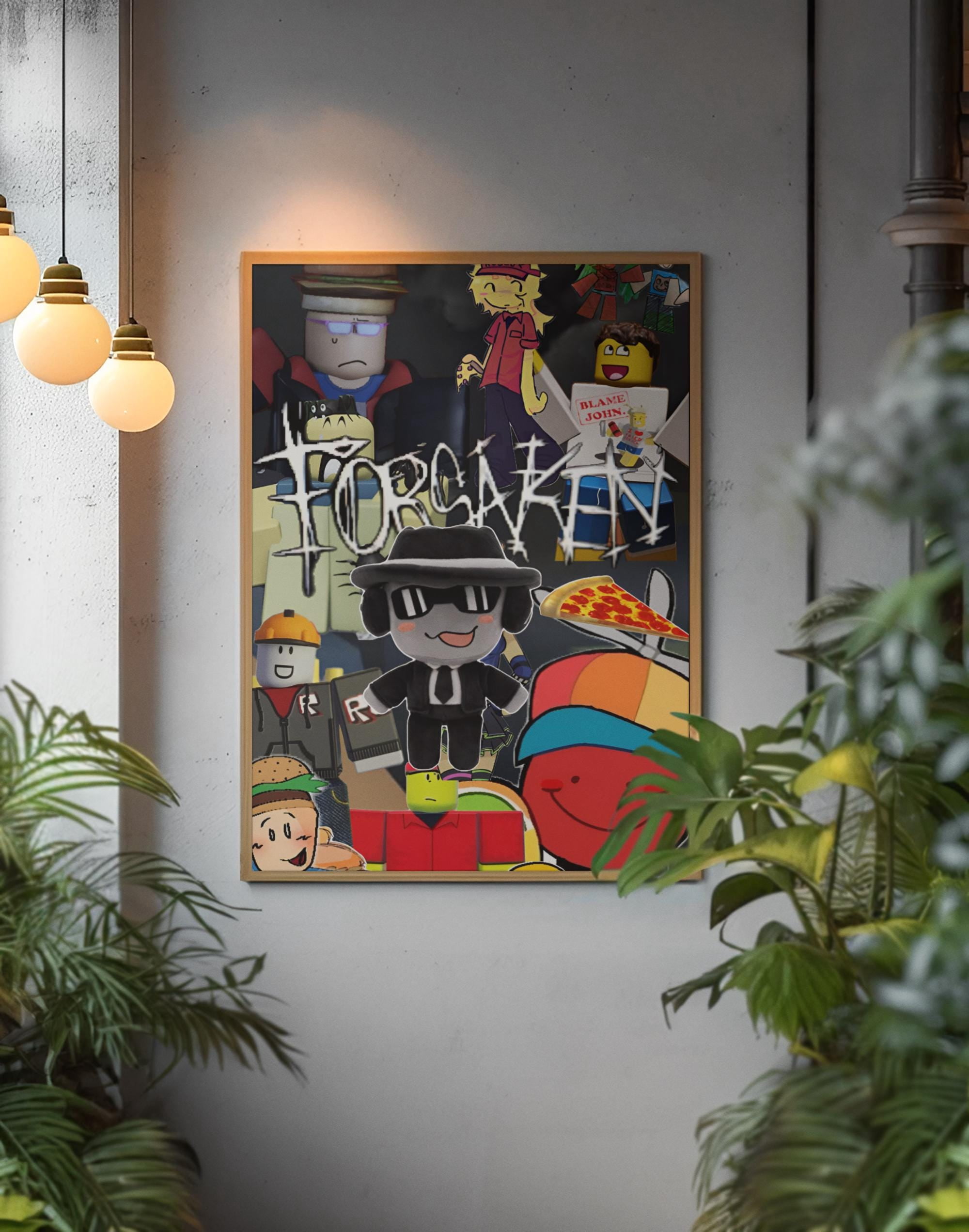 (Unframed) Forsaken Roblox Poster, Roblox Wall Art, Gaming Room Decor ...