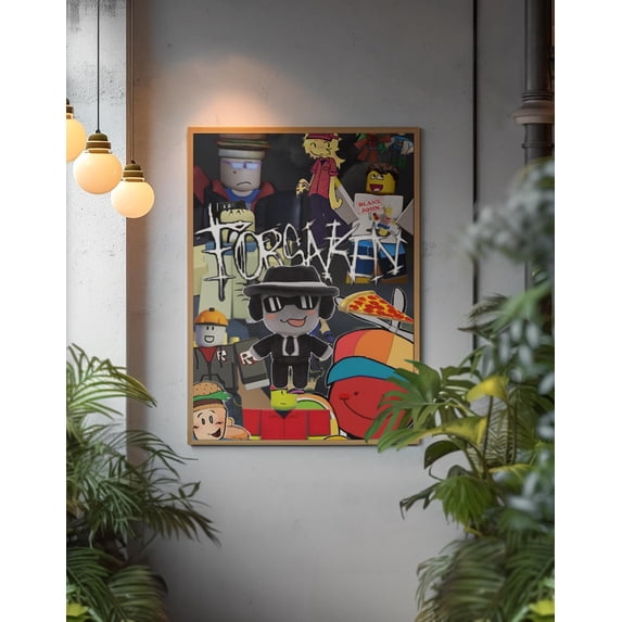 (Unframed) Forsaken Roblox Poster, Roblox Wall Art, Gaming Room Decor ...