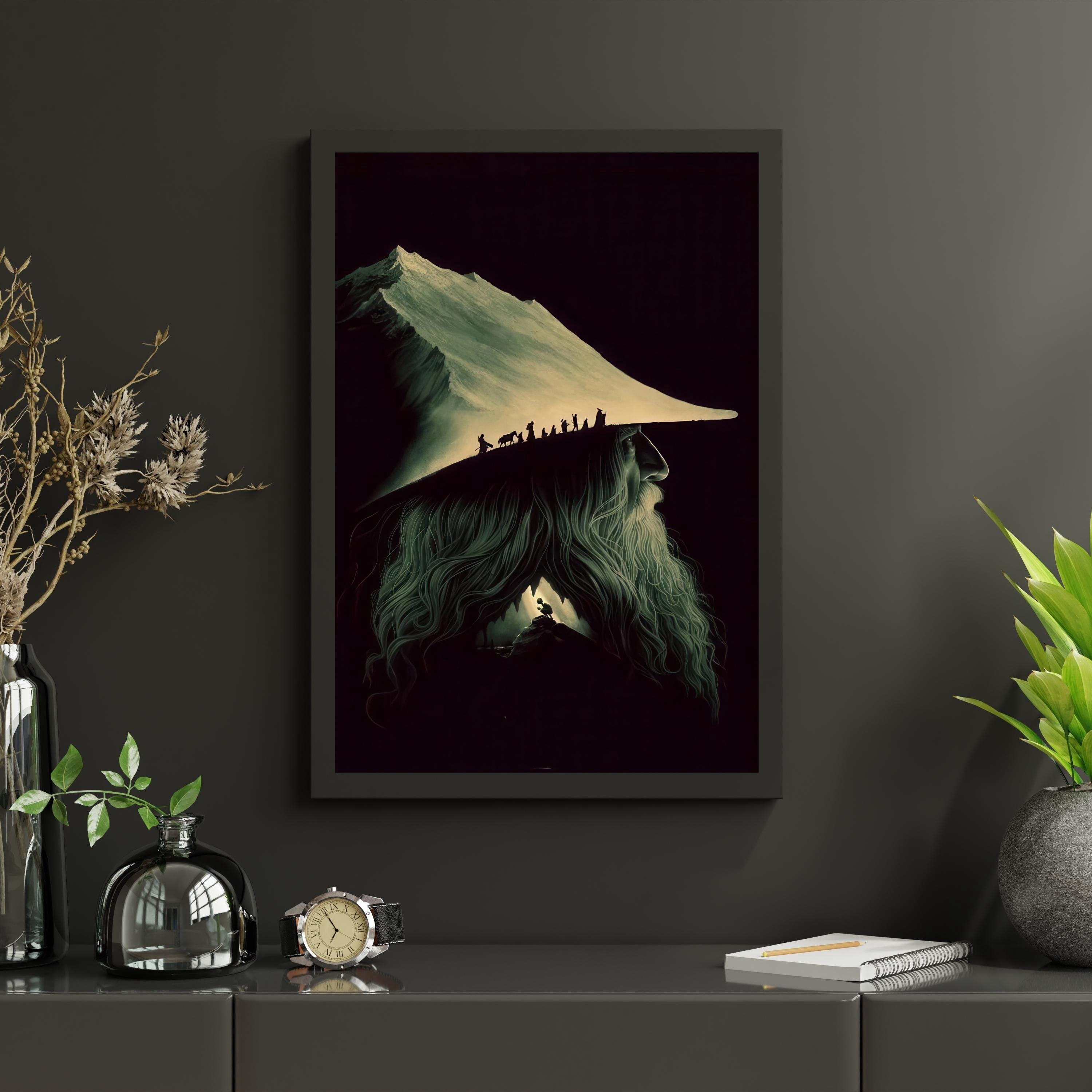 (Unframed) G@nd@lf the Grey Poster: Lord of the R!ngs Movie Fan Art ...