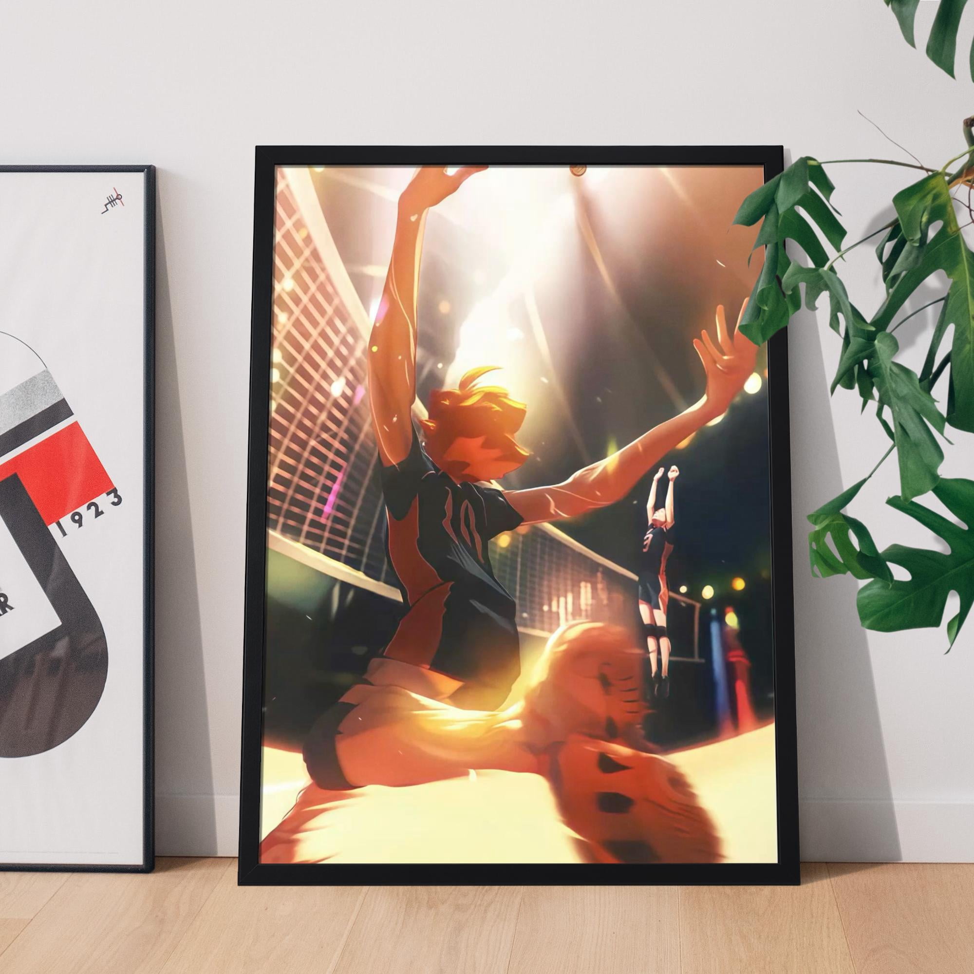 (Unframed) Haikyuu Poster – Hinata Spike Under Lights | Volleyball ...