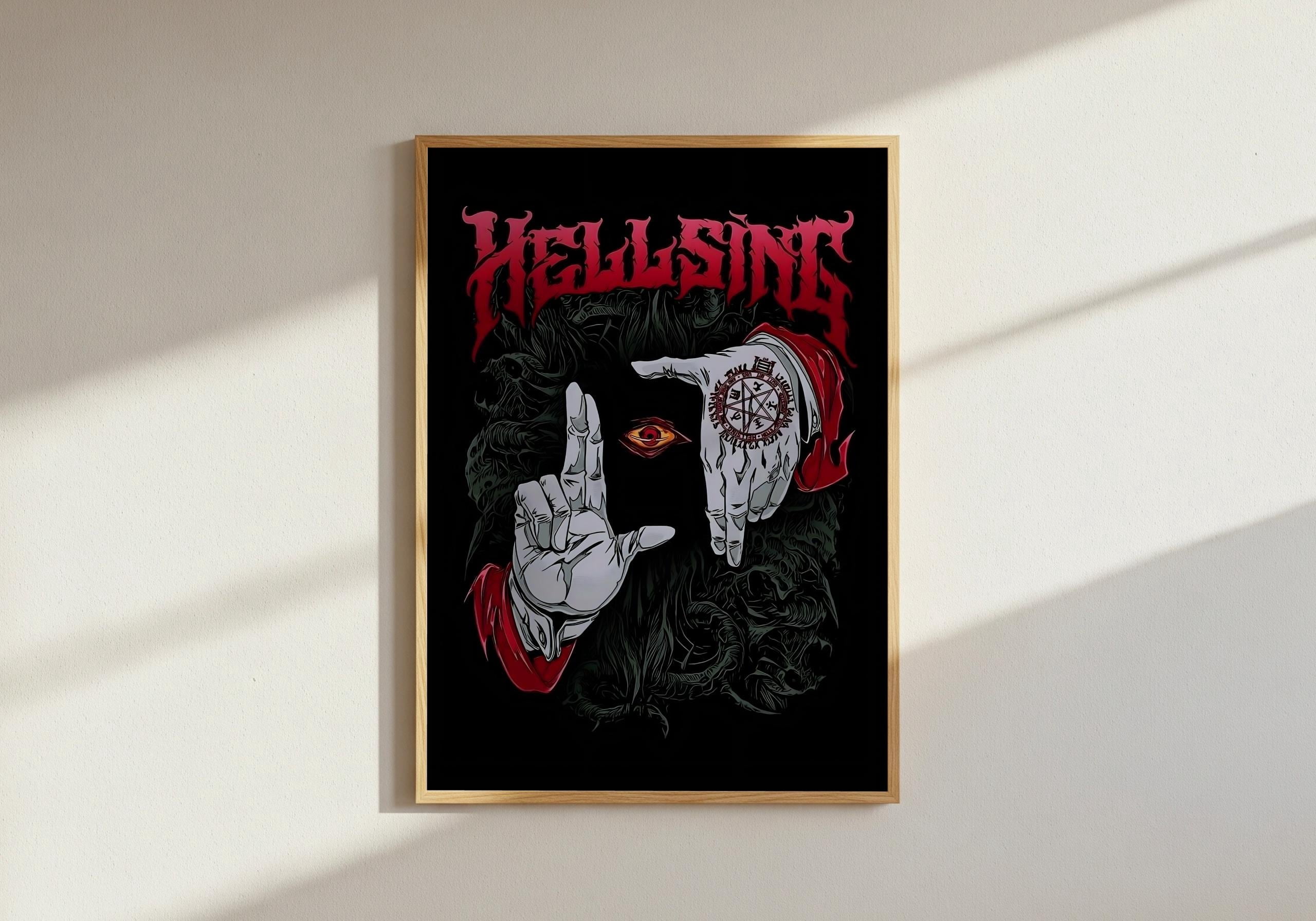(Unframed) Hellsing Poster - Alucard Pentagram Seal Wall Art, Vampire ...