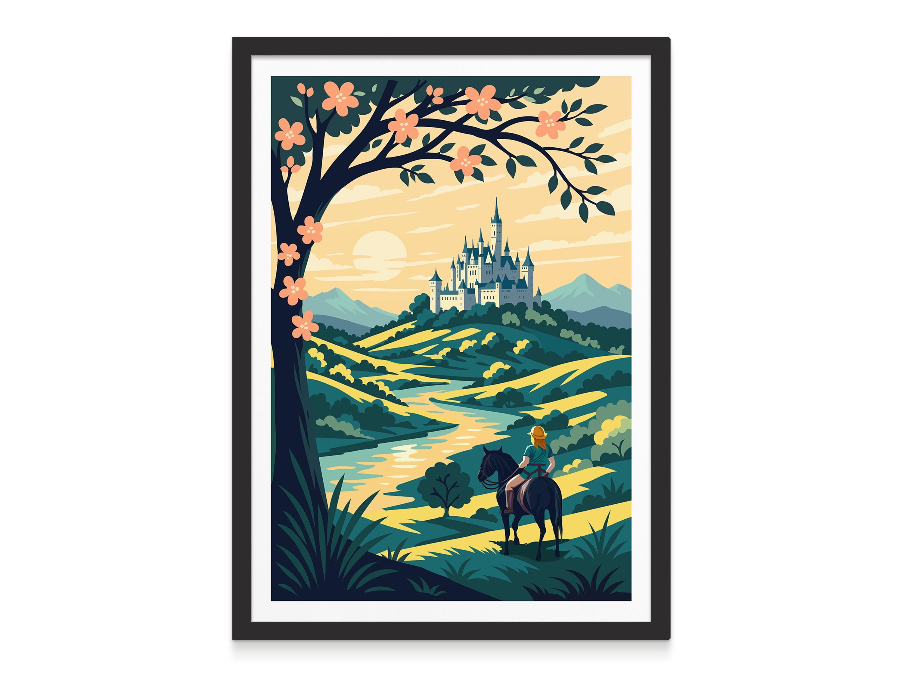 Unframed Hyrule Great Plateau Travel Poster, The Legend Of Zelda Wall ...