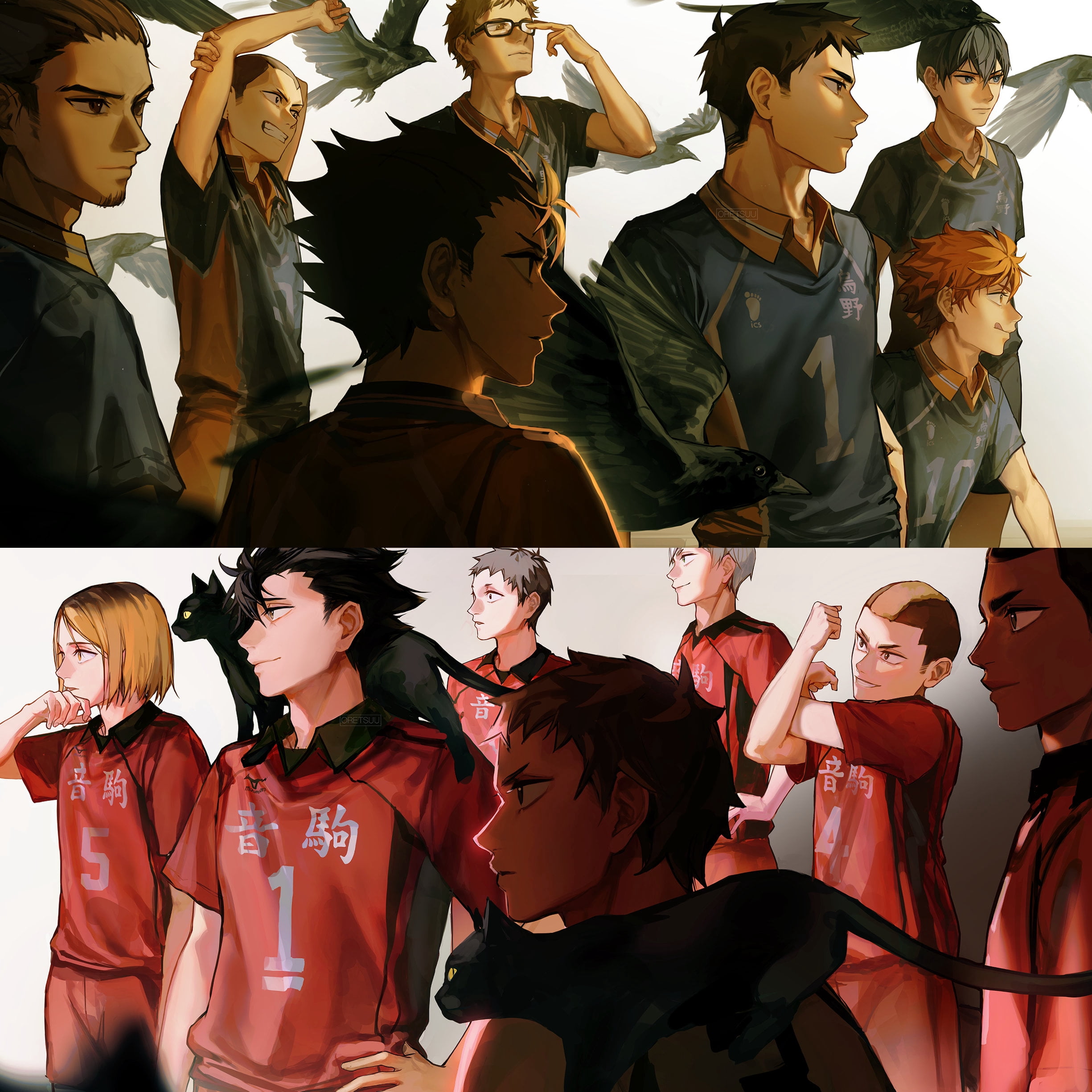 (Unframed) Karasuno vs Nekoma Poster - Walmart.com