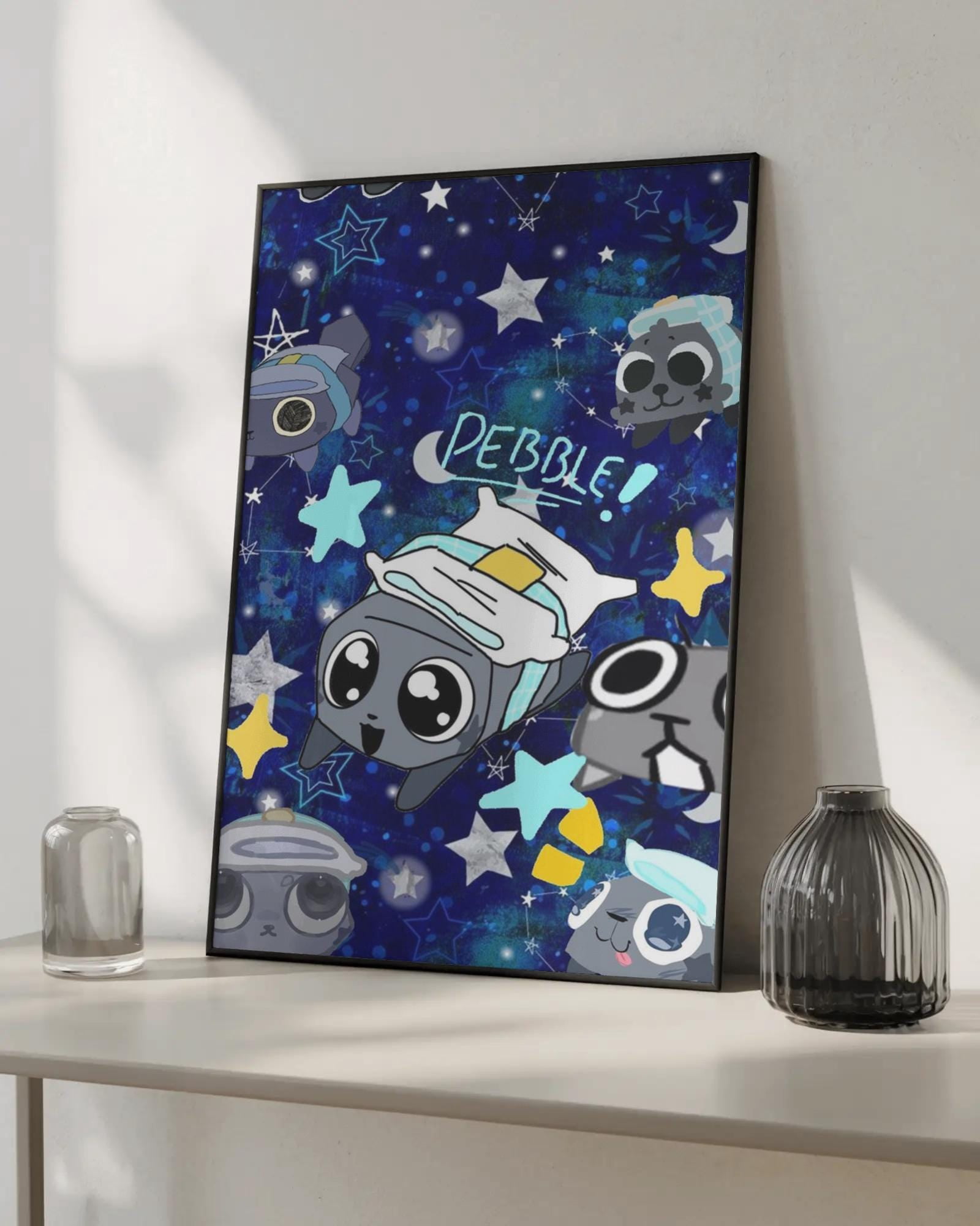 (Unframed) Pebble Dandy World Poster, Cute Roblox Wall Art, Blue Dandys ...