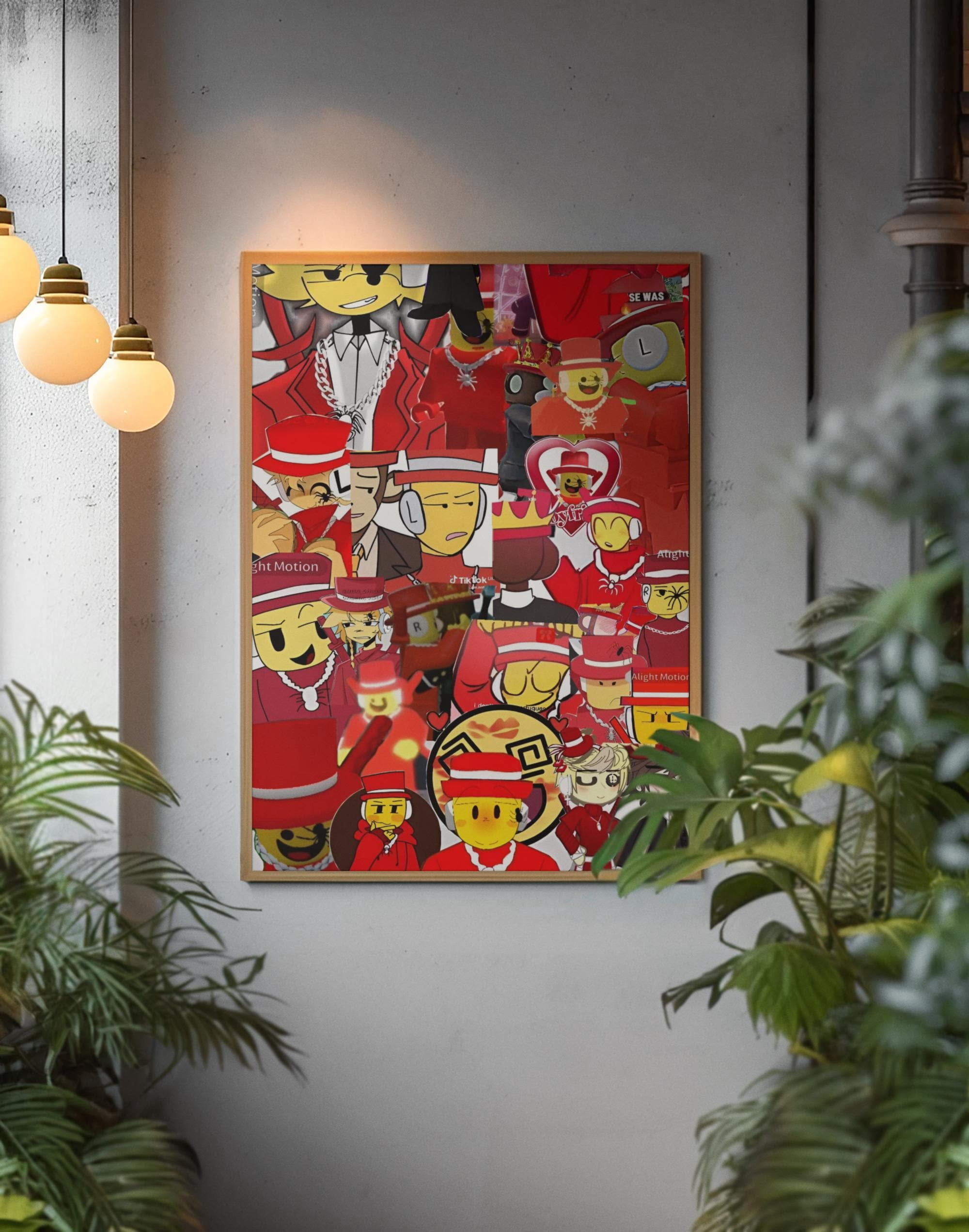 (Unframed) Roblox Sammy Poster, Steal a Brainrot Wall Art, Red Roblox ...