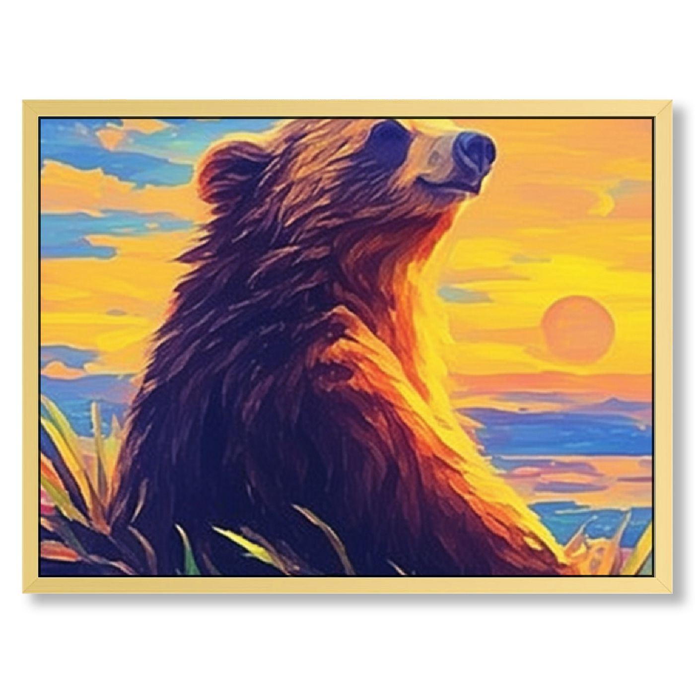 Unframed Starry Night Van Gogh Wildlife Animal Nature Oil Painting Art ...