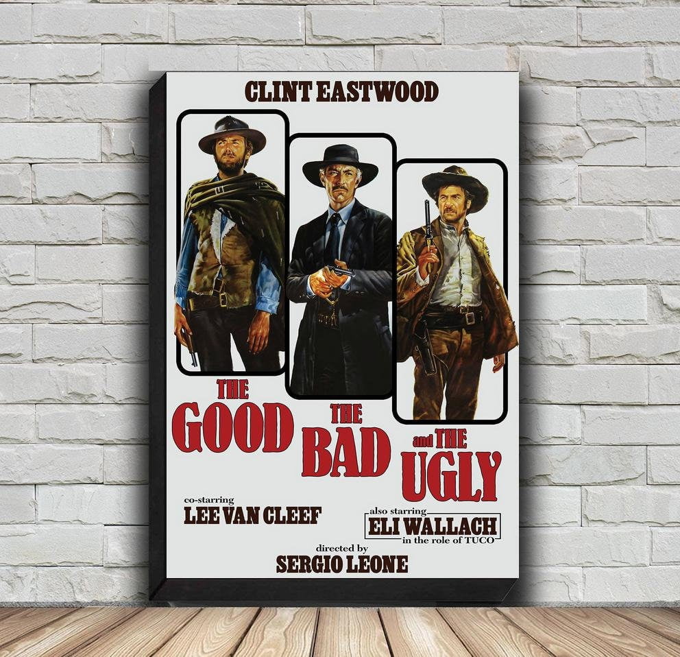 (Unframed) The G00d the Bad and the Ugly Movie Poster, HD Wall Art For ...