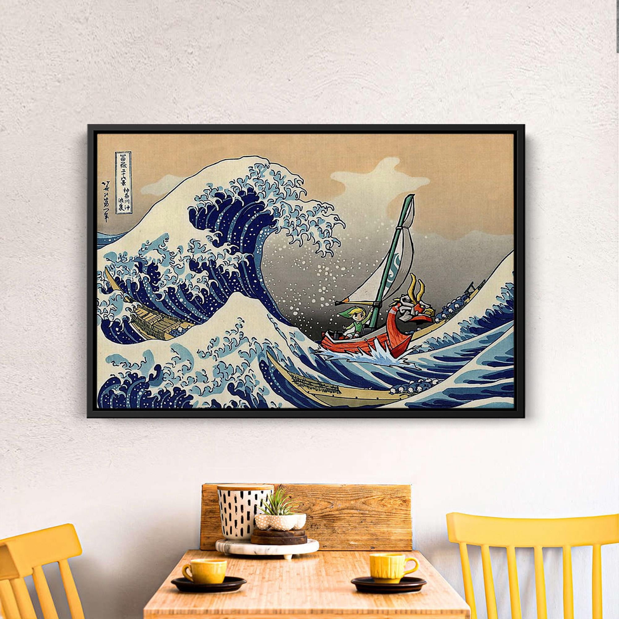 (Unframed) The Legend of Zelda Windwaker Poster , The Great Wave off ...