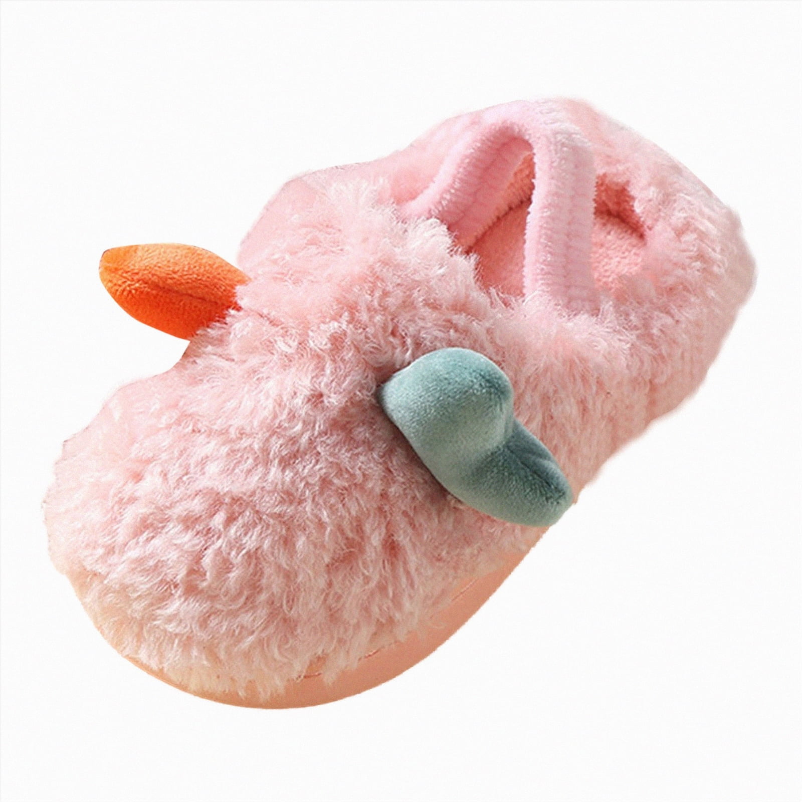 UngA Baby Slippers Girls Slippers Winter Solid Versatile Plush Children ...