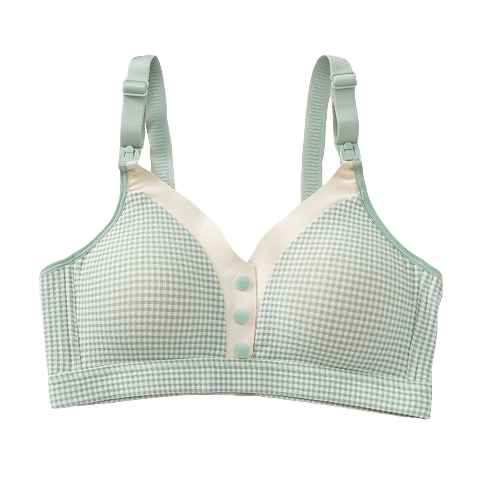 UngA Bras for Seniors No Underwire Push Up Bra Plus Size Button Front ...