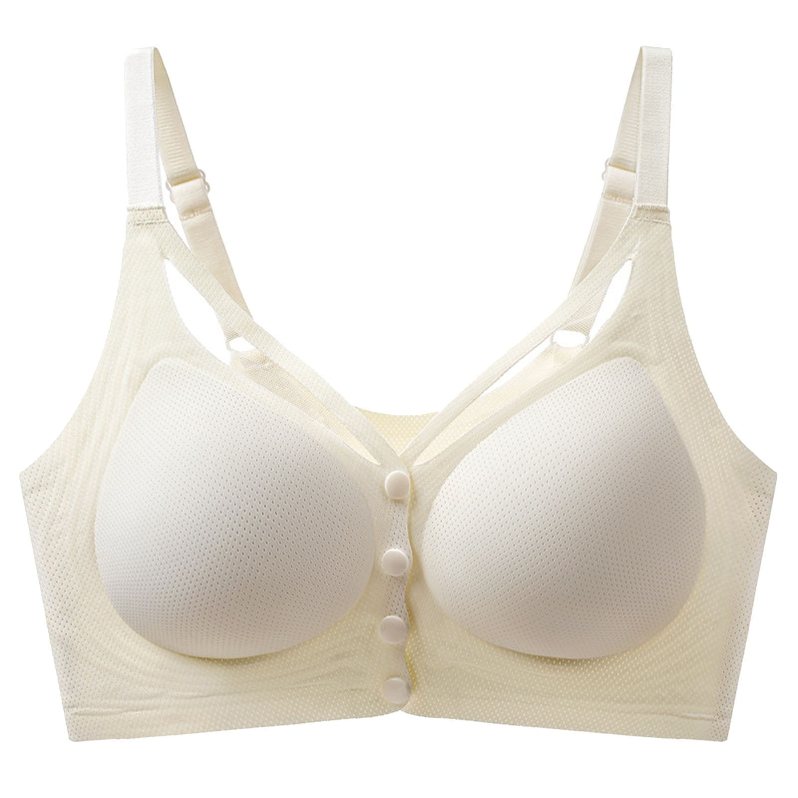 UngA Bras for Women No Underwire Front Button Closure Bra Comfort Full ...