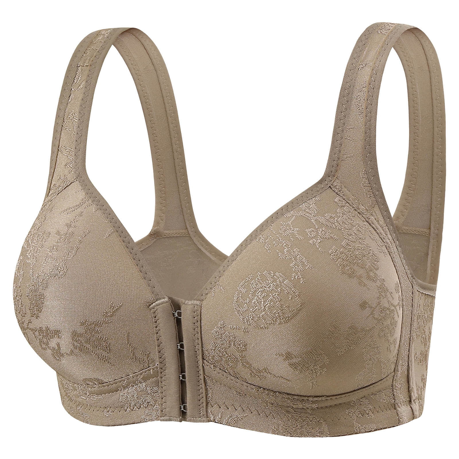 UngA Comfortable Bras for Older Women Front Button Closure Bra Comfort ...