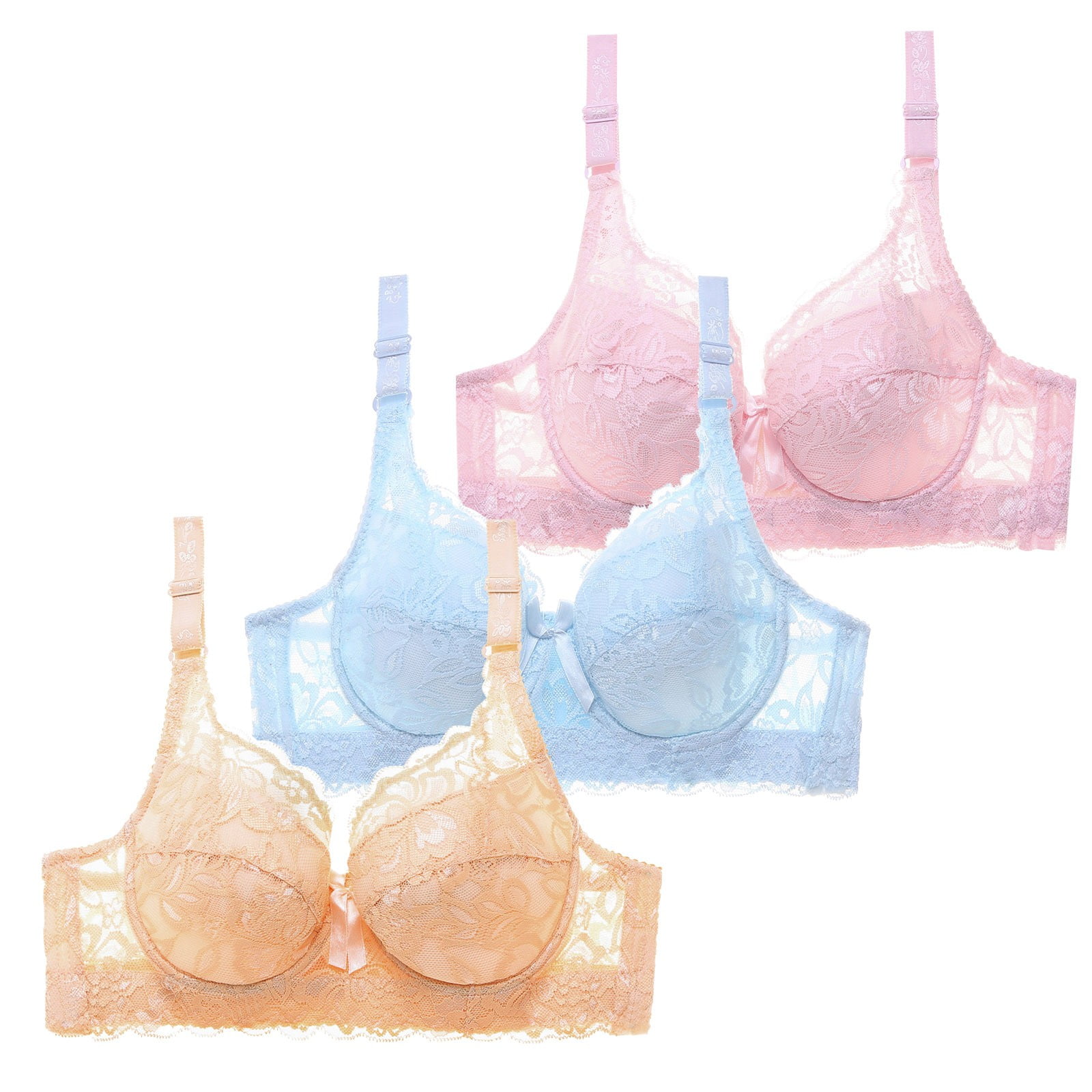 UngA Comfortable Seamless Full Coverage Bra for Women Wireless Bras ...