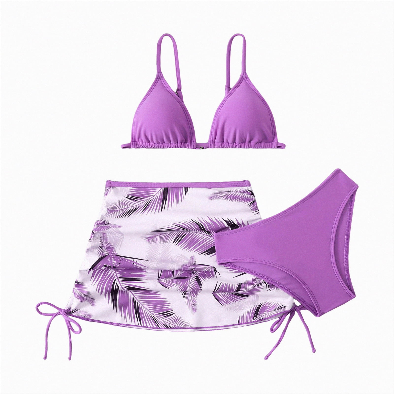 UngA Cute Swimsuits for Girls V Neck Spaghetti Strap Triangle Bathing ...
