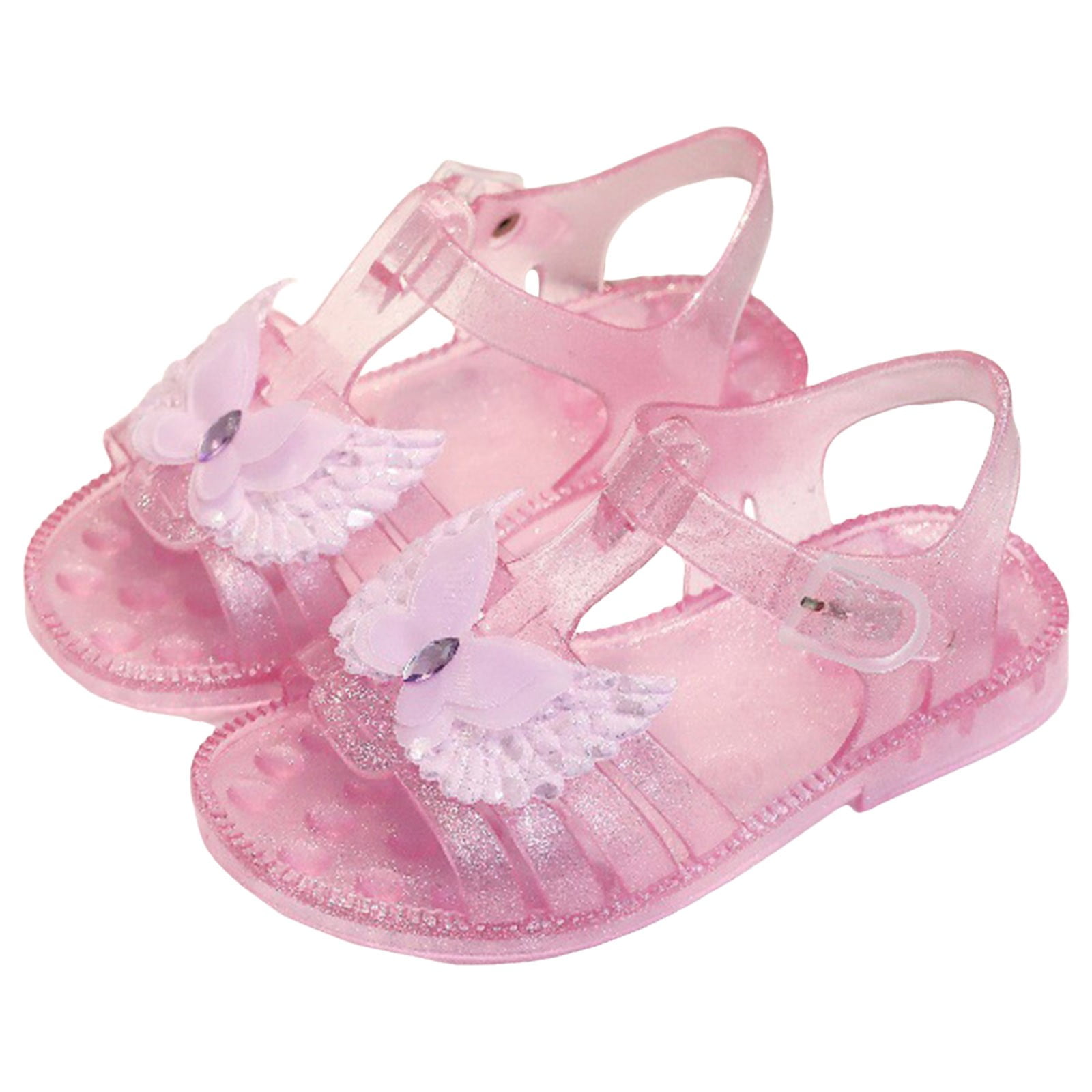 UngA Girls Wedge Sandals Flats Dance Party Wedding Shoes, Princess Sandals for Little ...