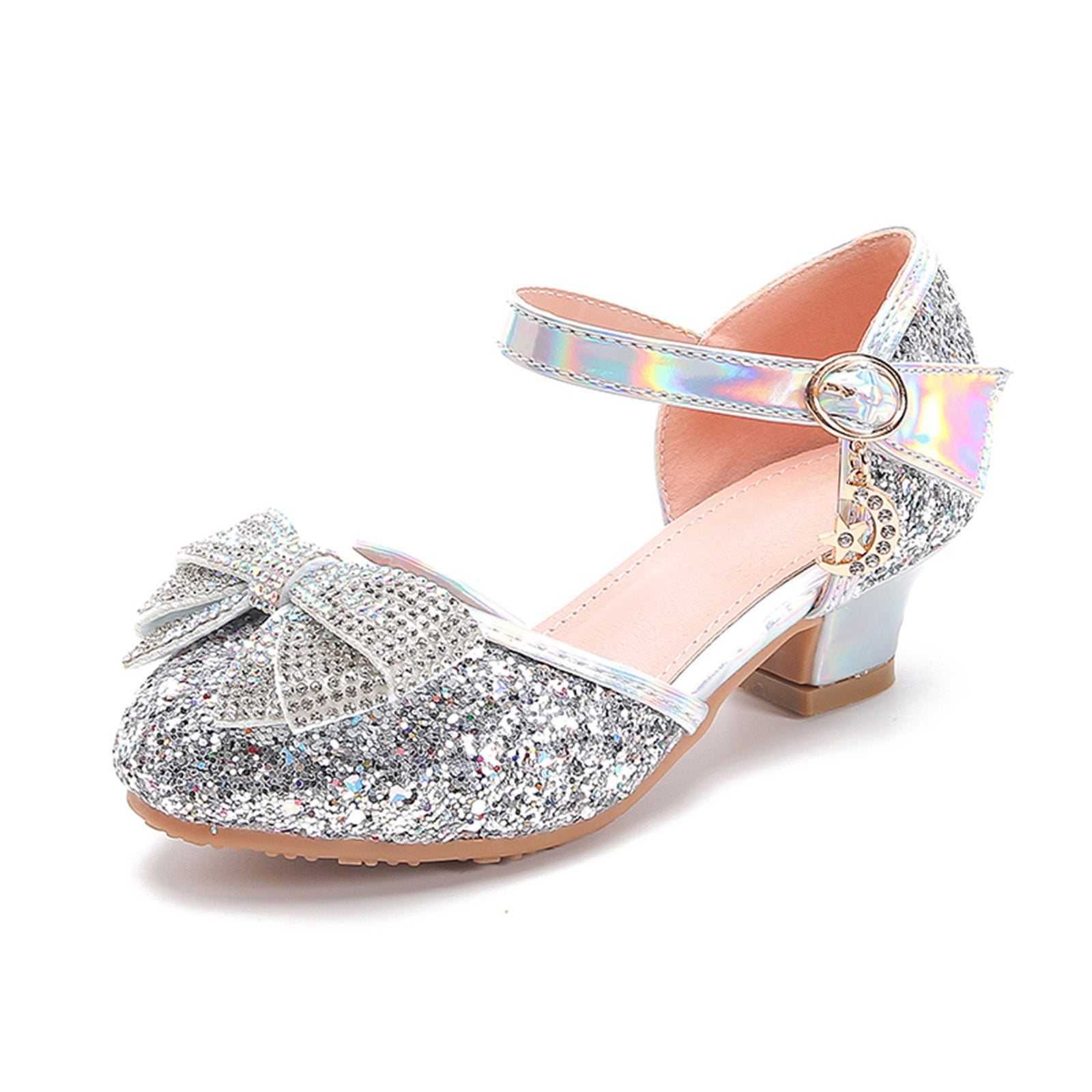 UngA Girls Wedge Sandals Girls Platform Wedge Open Toe Sandals with Buckle Ankle Strap for ...