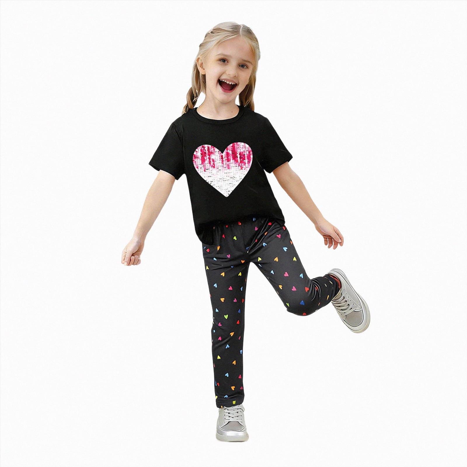 UngA Toddler Girls Summer Clothes Kids Leopard Print Graphic Short ...