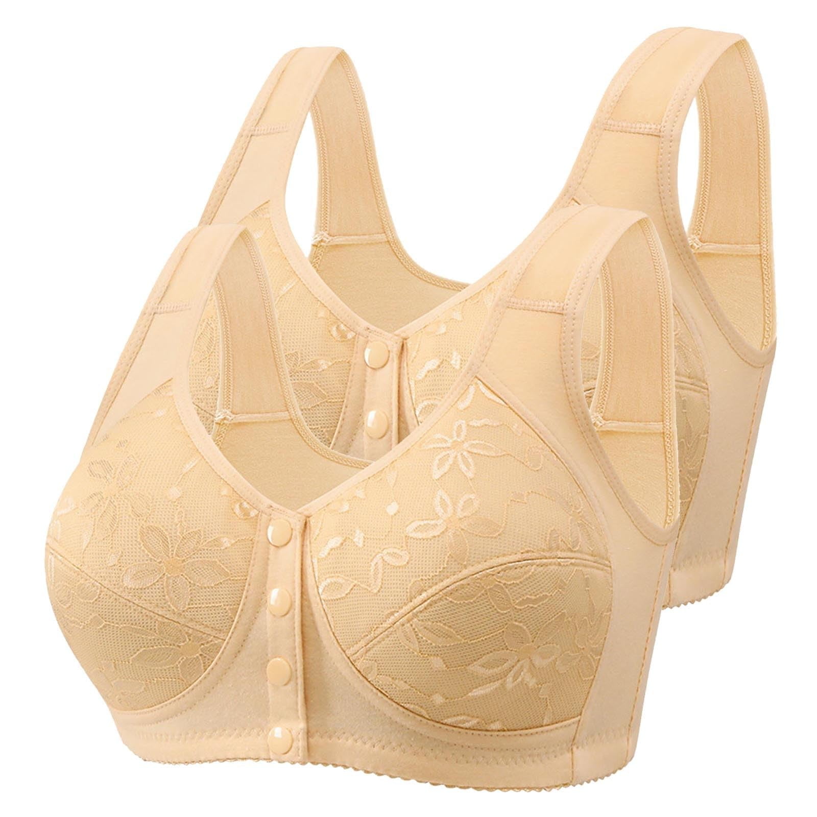 UngA Women Bras Wireless Front Closure Push up Bra No Underwire Front ...