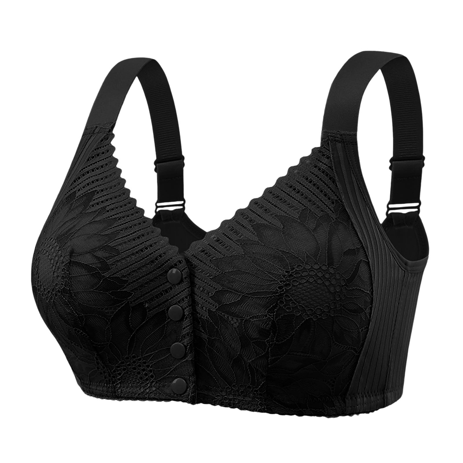 UngA Womens Bras for Older Women Front Closure Push up Bra No Underwire ...